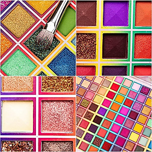 Rechoo 99 Colors Eyeshadow Palette, Rainbow Colors Fusion Eyeshadow Palette, Professional Matte Glitter Makeup Pallet, Colorful Powder Long Lasting Eye Shadow