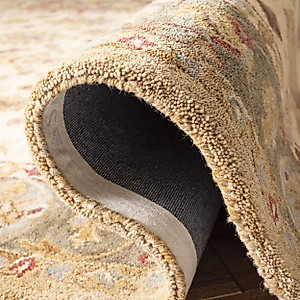 SAFAVIEH Anatolia Collection Area Rug - 8' x 10', Ivory, Handmade Traditional Oriental Wool, Ideal for High Traffic Areas in Living Room, Bedroom (AN547B)