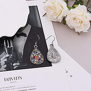 1 Pair Dangle Earrings Vintage Drop Earring Handmade Bohemian Teardrop Earrings
