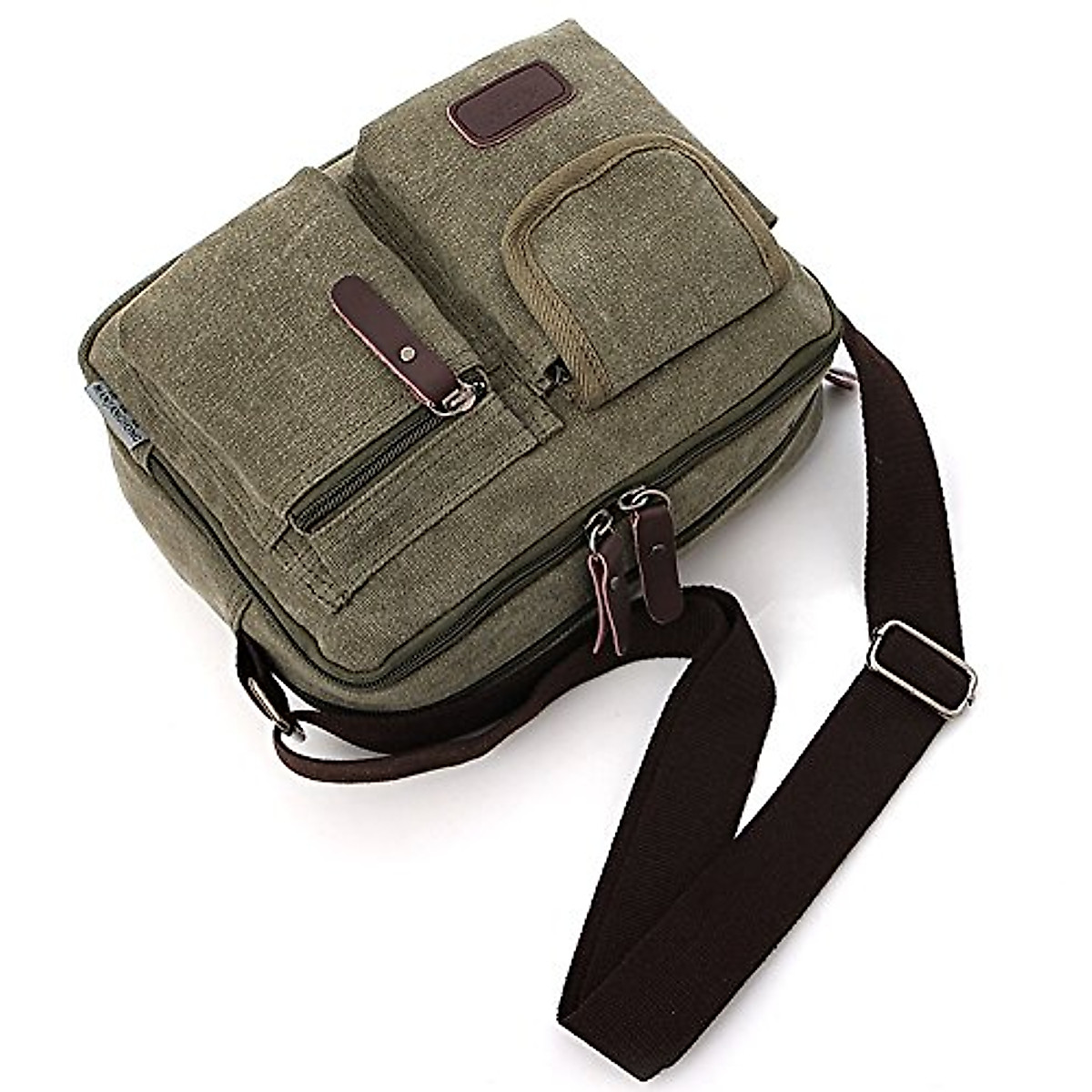 Collsants Small Vintage Canvas Crossbody Purse Travel Shoulder Bags Messenger Satchel Bag