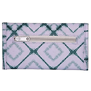 KAVU Mondo Spender Trifold Wallet Clutch Travel Organizer - Ocean Dye