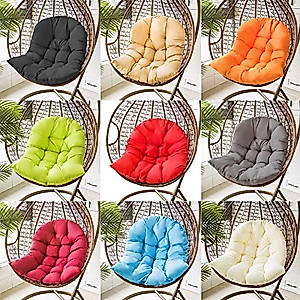 ROTORS Hammock Swing Chair Cushion, Hanging Basket Seat Cushion Pillow, Soft Comfy Hanging Egg Chair Back Cushions Pads for Indoor and Outdoor Patio Garden Offices (Gray)