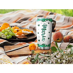 Personalized Coffee Tumblers Koala Travel Mugs For Adults Kids Custom Name Personal Double Walled Insulated Drinking Tea Cup Birthday Gifts, Tumbler 20 oz/30 oz Stainless Steel, Durable Insulated