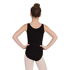 Capezio girls Classic High-neck Tank athletic leotards, Black, L
