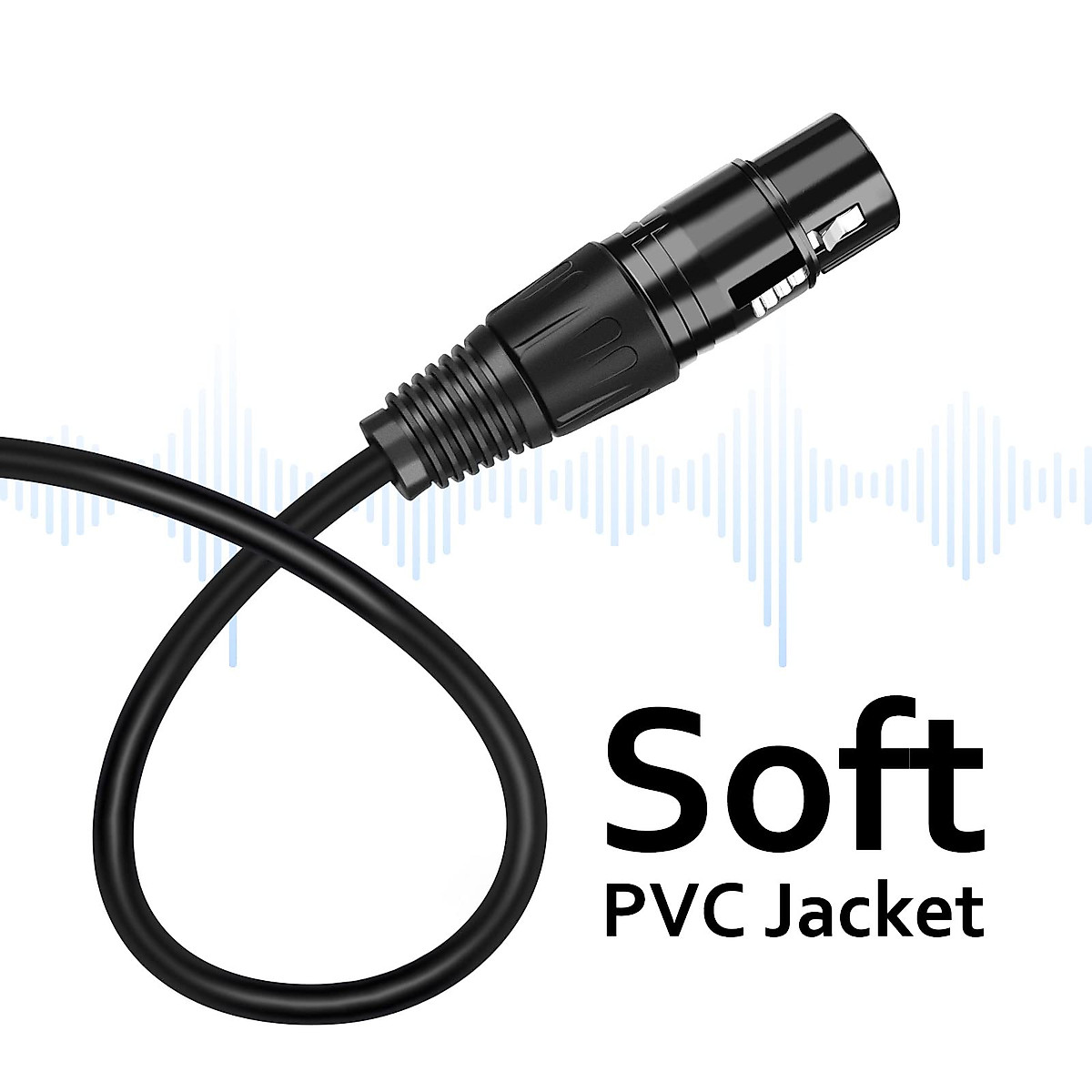 Neewer XLR Splitter Male to 2 Female Cable, Dual Female XLR to Male XLR Mic Combiner Y Cord Balanced Microphone Splitter Cable (3-Pin 2 Female to 1 Male) — 1.6 Feet