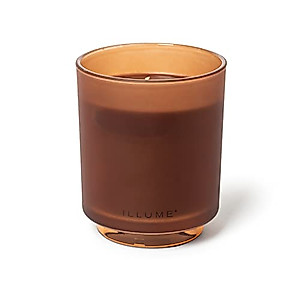 Illume Beautifully Done Essentials Terra Tabac Boxed Glass Scented Soy Candle, 3" L x 3" W x 1" H