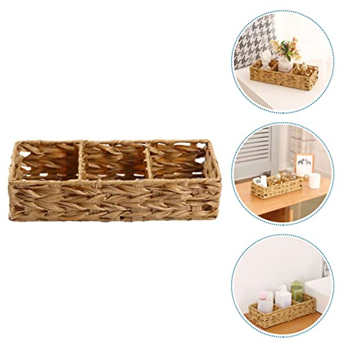 STOBAZA Coffee Station Organizer Coffee Bar Box Countertop Sugar Holder Tea Bag Storage Bin Cosmetics Sundries Organizer Caddy for Home Hotel Restaurant