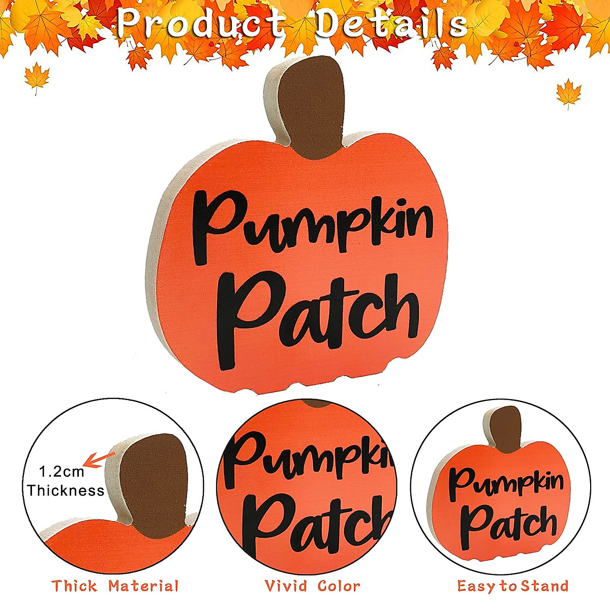 12 Pieces Fall Tiered Tray Decor Fall Wooden Signs Decor Set Include Pumpkin Gnome Truck Wood Sign Letter Sign Table Centerpieces for Thanksgiving Autumn Harvest Home Table Tiered Tray Decor