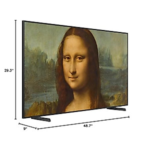 SAMSUNG QN55LS03BAFXZA 55 inch The Frame QLED 4K UHD Quantum HDR Smart TV 2022 (Renewed) Bundle with 2 YR CPS Enhanced Protection Pack