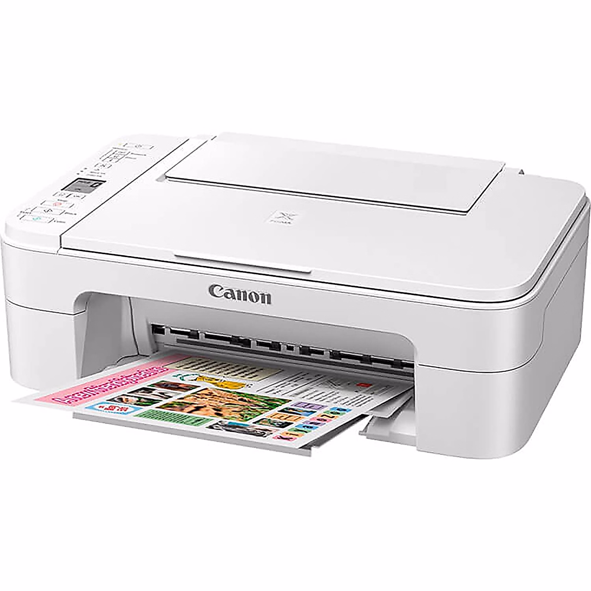 Canon PIXMA MG Series All-in-One Hi-Speed USB Color Inkjet Printer - 3-in-1 Print, Scan, and Copy for Home Business Office, Up to 4800 x 600 Resolution, Auto Scan Mode, White (Renewed)