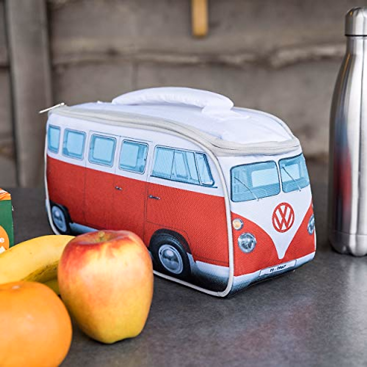 Volkswagen Insulated Lunch Box Bag - Spacious Reusable Tote Cooler Bag for Kids and Adults with Carry Handle - Official VW Bus Accessories, Multiple Colors