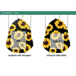 FANCOSAN Drawstring Sports Backpack Gym Sack Swimming Sackpack Football Rugby Pattern Dance Pouch for Kids Boys Girls