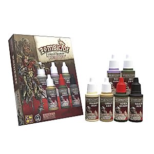 The Army Painter Zombicide: Green Horde Acrylic Paint Set, 6 Craft Paints for Cool Mini Black Plague and Green Horde Boardgame - Acrylic Paint Bulk, Wargames Miniature Model Art Paints