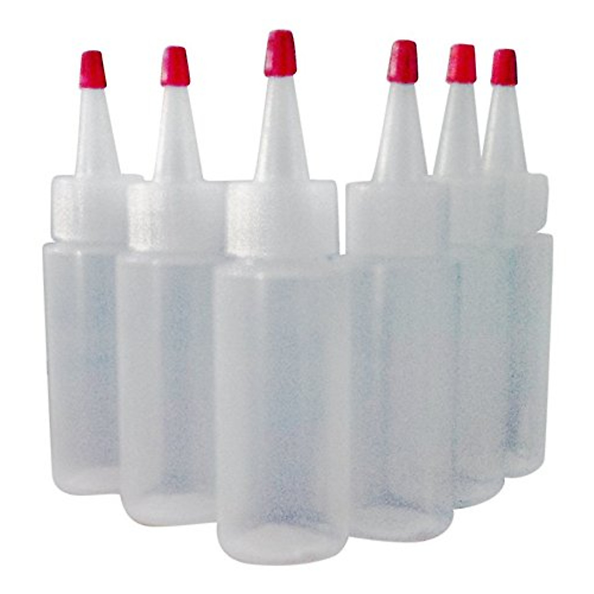 SanDaveVA Brand 6 Plastic Squeeze Bottles Cake Decorating Paint Crafts Condiments 60ml 2oz