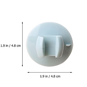 YARDWE 4Pcs Rice Cooker Spoon Holder Rice Spatula Suction Rack Spoon Storage Stand Kitchen Gadget for Rice Maker Cooker (Blue)