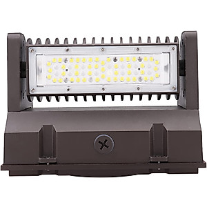 OSTEK 40W Rotatable LED Wall Pack Light, 5,400lm 5000K, Adjustable Outdoor Security Lighting for Commercial & Industrial Areas, Replaces 150W-300W MH/HPS, UL Listed