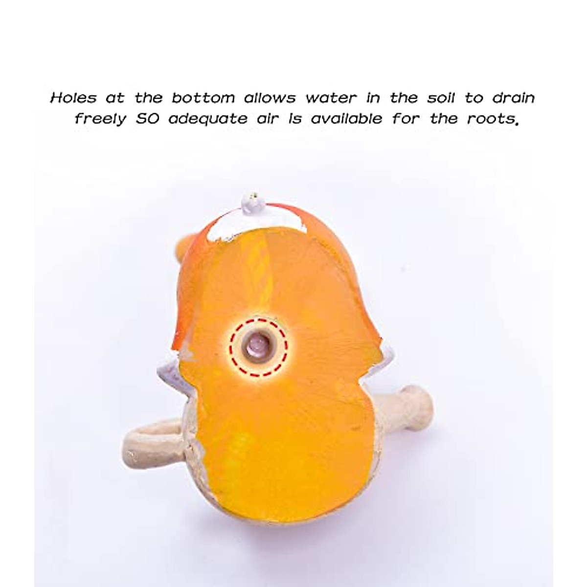 Cute Animal Small Corgi Teacup Shape Flower Pot with Drainer Garden Flower Pot Resin Succulent Potted Bonsai Plant Stand Home Desk Mini Ornaments Without Plants