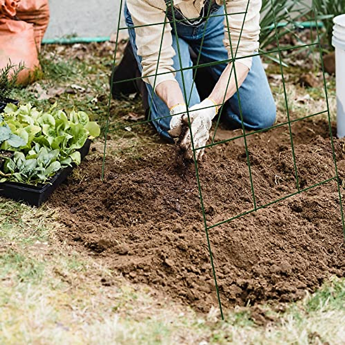 Cucumber Trellis A Frame Garden Trellis for Climbing Plants Outdoor Vegetables Flowers 2Packs