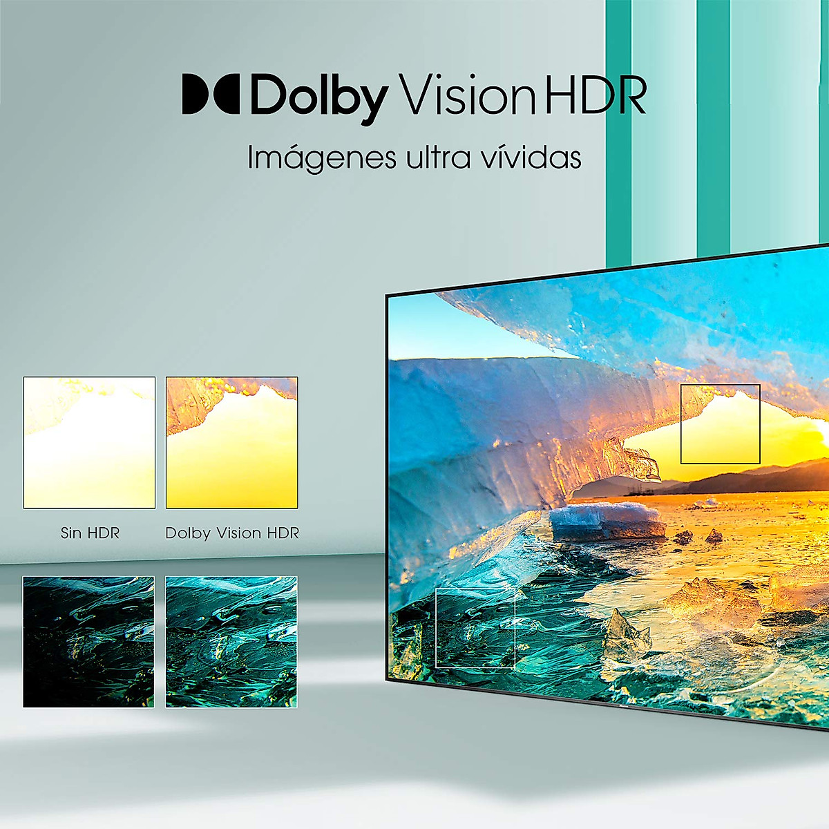 Hisense 55A6G 55-Inch 4K Ultra HD Android Smart TV with Alexa Compatibility (2021 Model), Black, TV Only