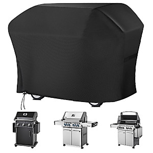 Grill cover, Grill cover for outdoor grill, Bbq cover, Universal grill cover, 420D Oxford cloth UV/Water/Dust resistant with black storage bag (58" L x 24" W x 48" H)