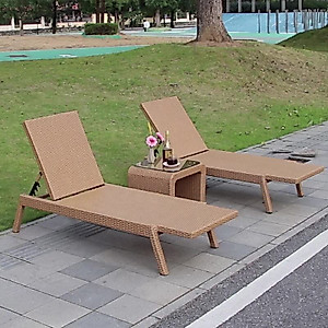 SUQ I OME Replacement Chaise Lounge Bracket Multi Position Adjustable Reclining Brace Heavy Duty Screwed or Riveted Joint Girder Convertible Outdoor Patio Furniture Durable(5 Position, Brown)