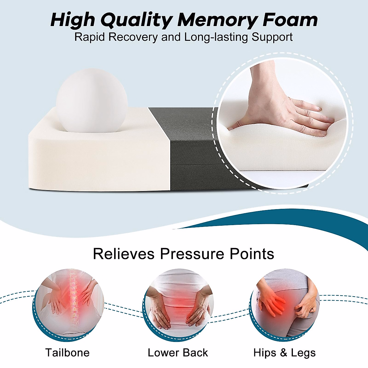 Basic Beyond Outdoor Chair Cushions Set of 4, Square Corner Outdoor Cushions for Patio Furniture, Water Resistant Patio Chair Cushions with 2 Ties, 18.5x16x3, Charcoal Grey