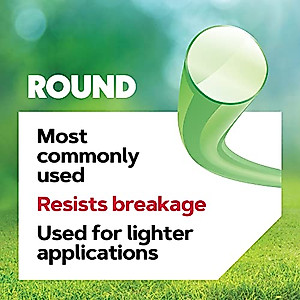 Oregon Gatorline 1-pound Round String Trimmer Line of .080-inches x 413-feet – Fits Most Trimmer Types (21-380),Green