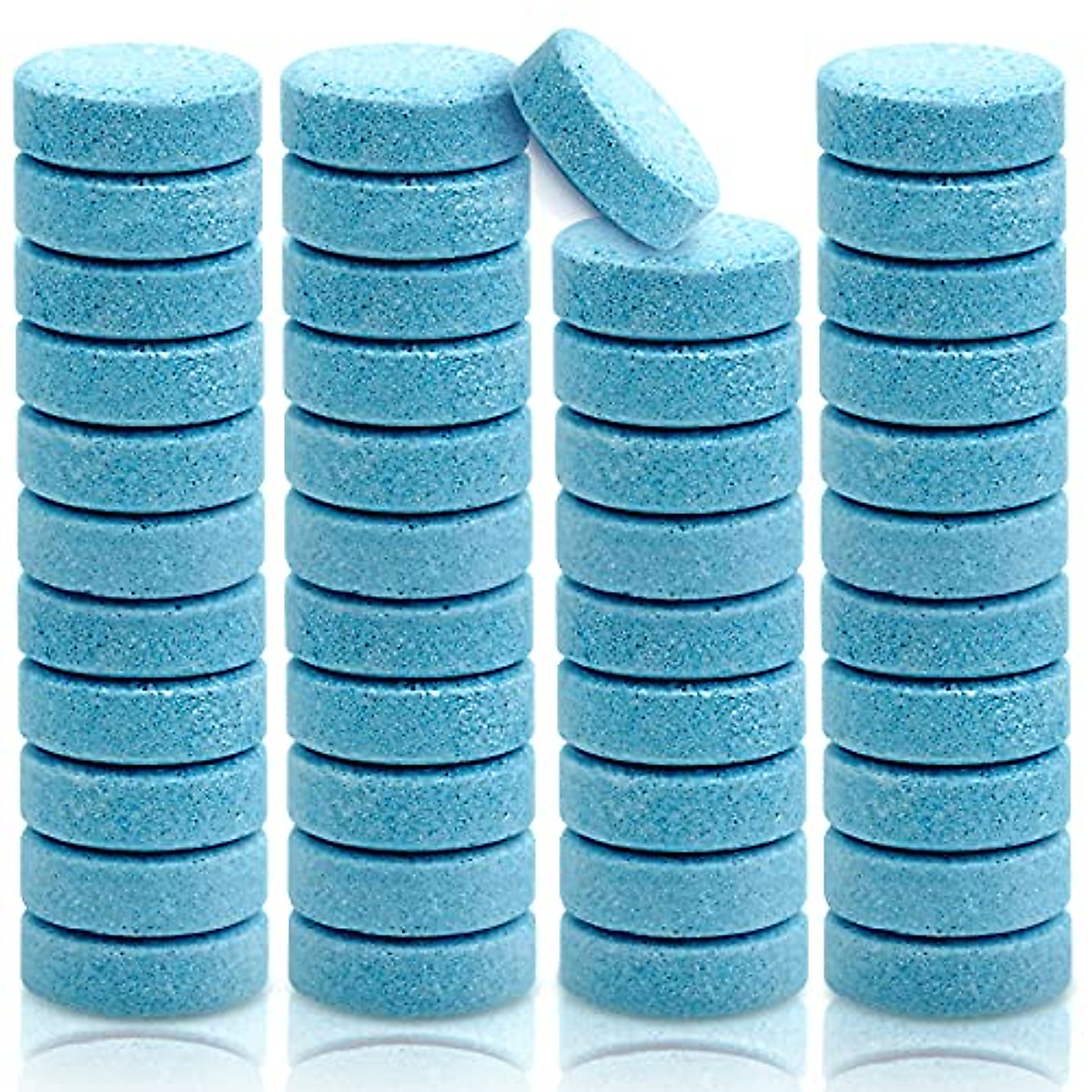 Lystaii 80pcs Car Windshield Glass Washer Tablets Solid Concentrated Effervescent Tablets Glass Washer Tablets Car Wiper Cleaning Tablets for Window Windshield Car Home Kitchen