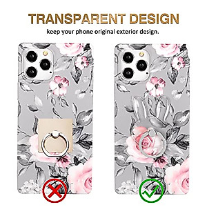 Clear Ring Holder Finger Stand Set of 2, Mavis's Diary Cute Bling Cell Phone Grip 360°Rotation Universal Luxury Crystal Metal Kickstand (Bear & Rabbit & Cat)