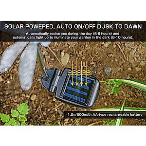 G&J ONLINE TRADING Solar Powered Angel w/Star Garden Stake Landscape Color Change Lights (Set of 2)