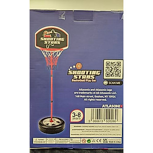 Toddler Basketball Hoop for Kids 1-3 - Adjustable Indoor & Outdoor Mini Court Set -Party Summer Birthday Fun Gift for Ages 2-4 Includes Basketball Goal, Stand, and Balls