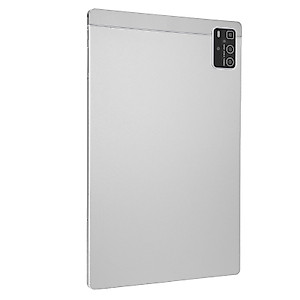 DAUERHAFT 10.1 Inch HD Tablet, Front 5MP, Rear 8MP, US Plug, 100‑240V, 6000mAh, Fast Charge for Study and Work (Silver)