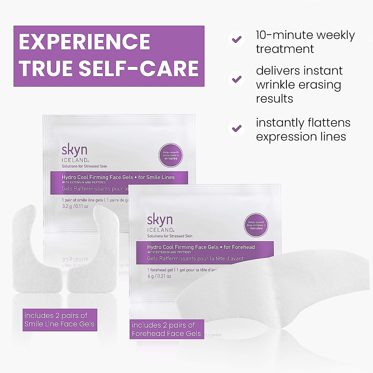 skyn ICELAND Face-Lift in-a-Bag: Essential Masks for Eyes, Forehead & Smile Lines
