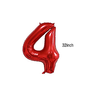 7PCS Cars Lightning McQueen Foil Balloons for Kids 3rd Birthday Baby Shower Race Car Theme Party Decorations (Cars 4th Birthday)