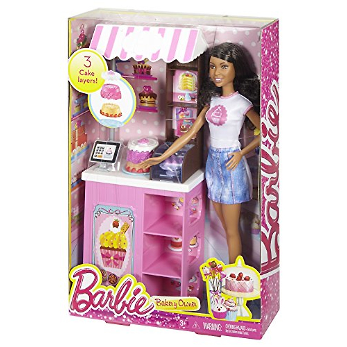 Barbie Careers Bakery Shop Playset with African-American Doll
