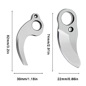 T TOVIA Electric Pruning Shears Replacement Blade Upper Blade, 30mm/1.2″ Cutting Diameter SK5 High Carbon Steel Blade, Tree Branch Flower Bushes Trimming, Applicable Model GPS41-B2130