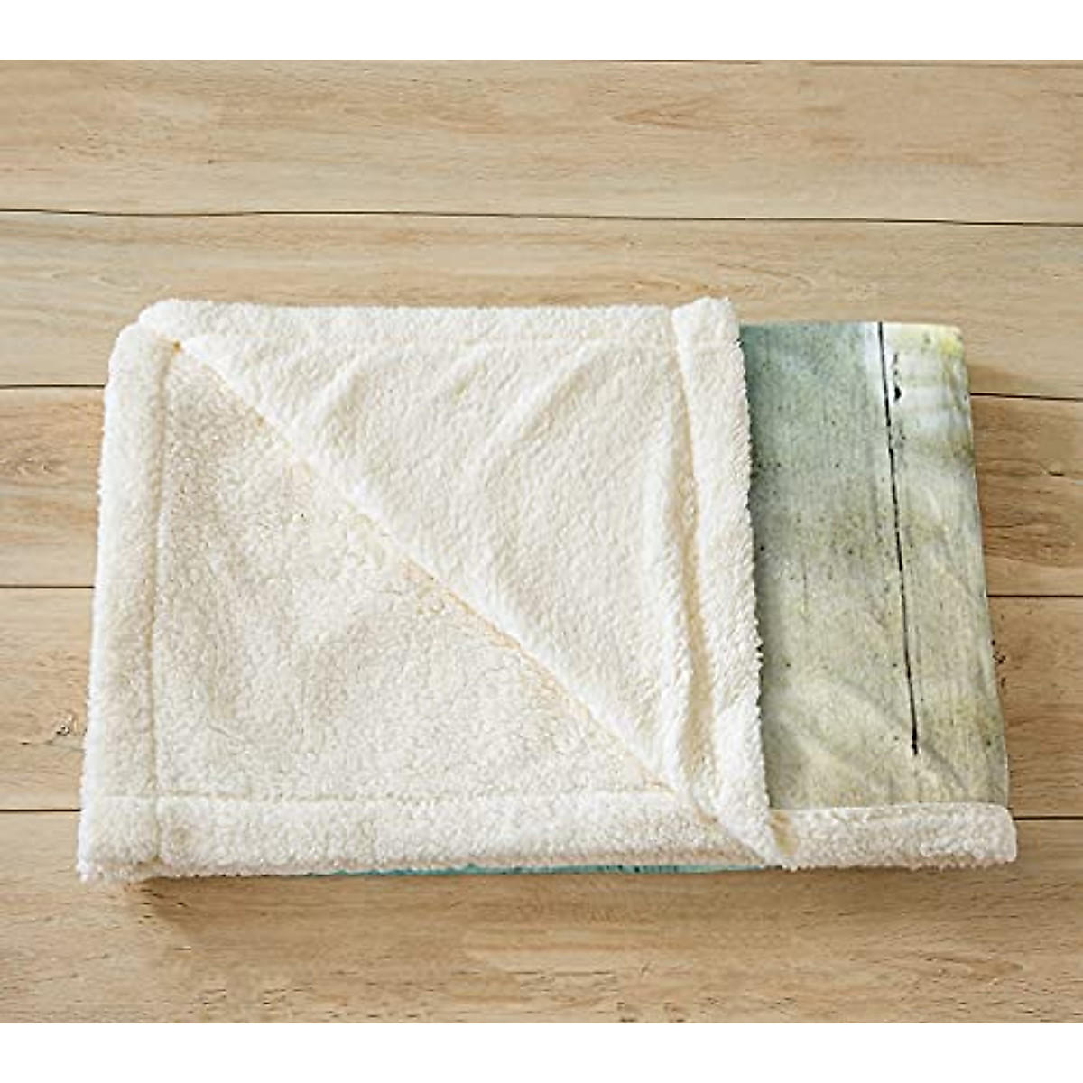 Feelyou Ocean Sherpa Blanket Coastal Beach Fleece Throw Blanket Starfish Shell Pattern Plush Blankets and Throws Summer Fuzzy Blanket for Bed Sofa Couch 90" x 90"