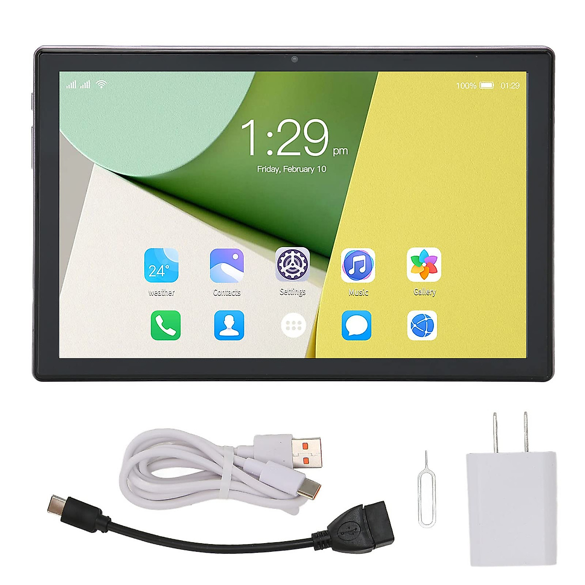 10.1 Inch Tablet 1960 X 1080 FHD 5G WiFi 4G Calling Tablet 8GB RAM 256GB ROM 8 Core CPU 7000mAh Battery HD Tablet Builtin Stereo Dual Speakers Office Travel Use (#1)