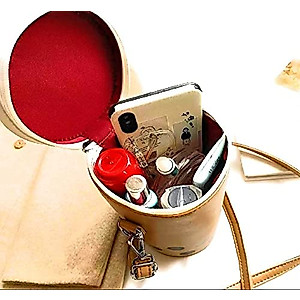 Ellie Dang Designs Cute Kawaii Bubble Milk Tea Shoulder Bag (Brown)