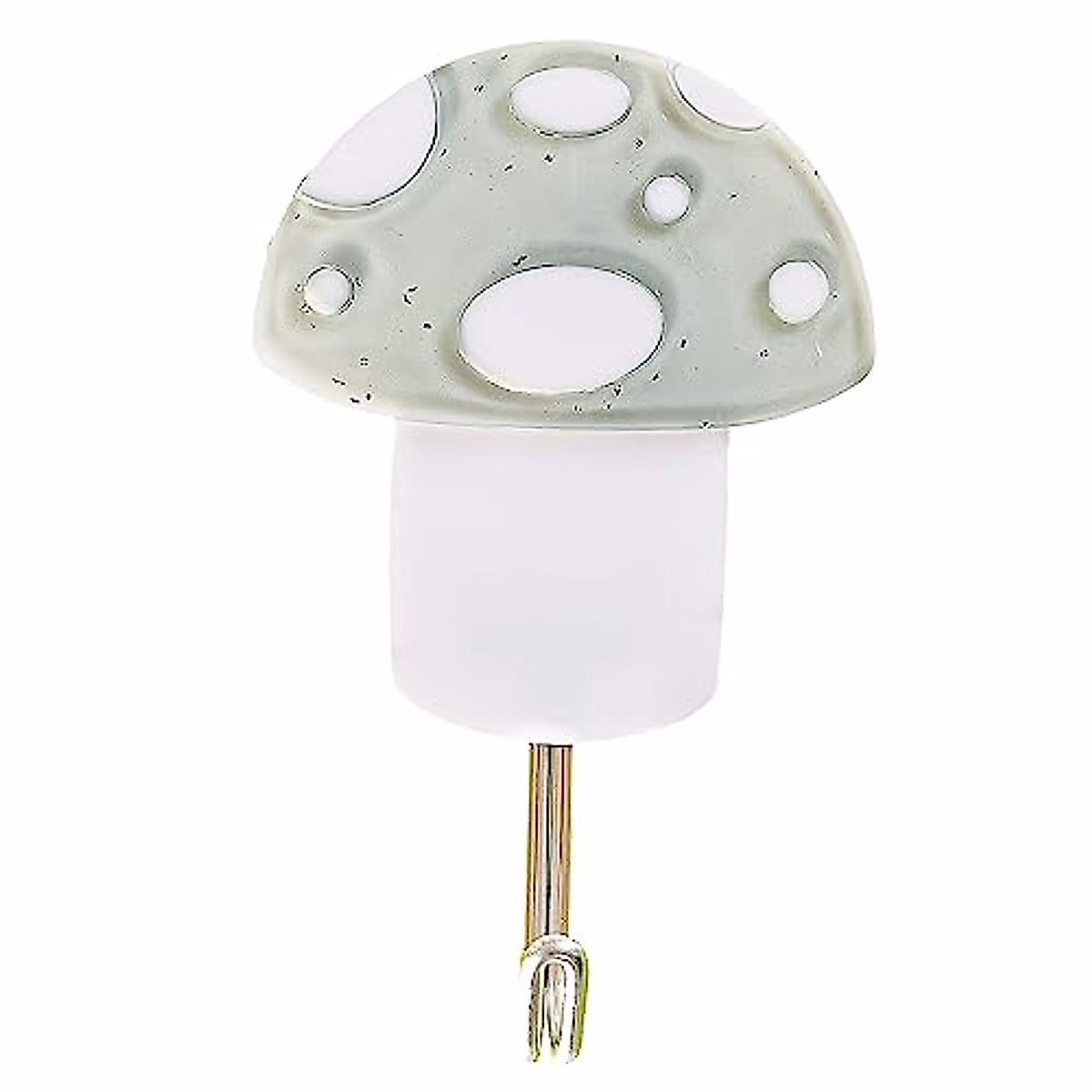 Wall Hooks 5lb(Max) Cute Mushroom Single Prong Hangers,Waterproof and Oilproof,Bathroom Kitchen Heavy Duty Self Adhesive Hooks,10 Pack