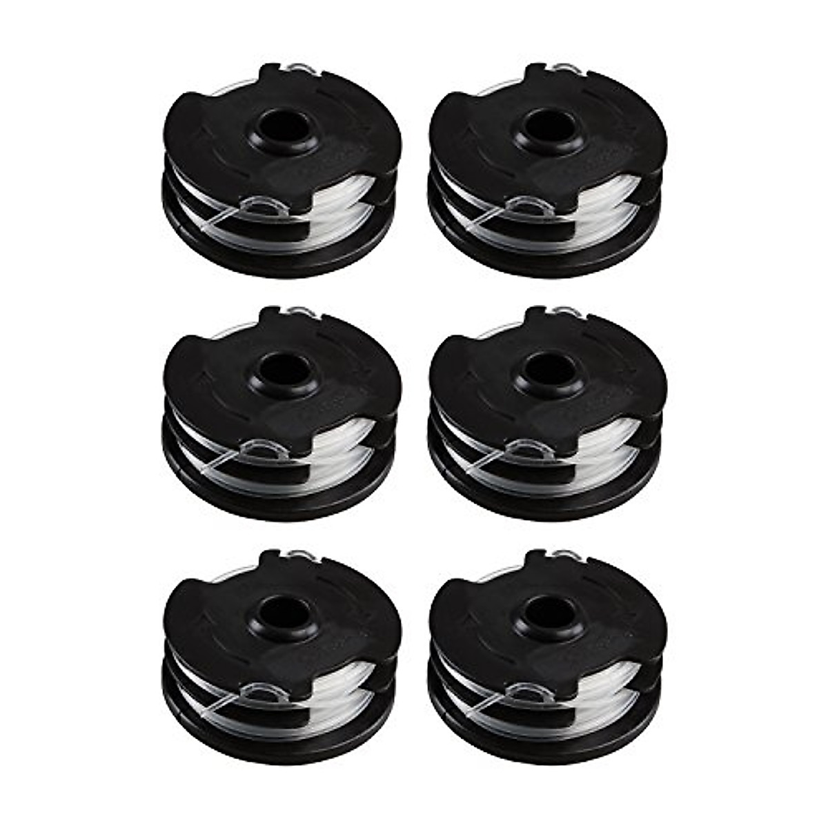 Sun Joe GTS4000E-RS-6PK Grass Trimmer Dual-Line Replacement Spool, (6-Pack)