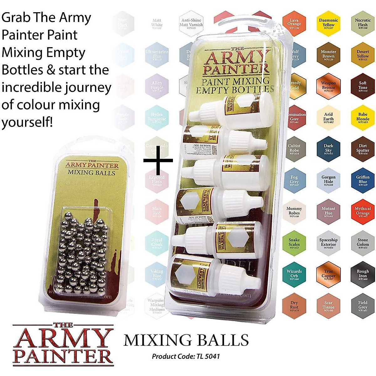 The Army Painter Paint Mixing Balls - Rust-proof Stainless Steel Paint Mixing Balls for Mixing Model Paints - Stainless Steel Mixing Agitator Balls and Paint Balls, 5.5mm/apr. 0.22”, 100 Pcs