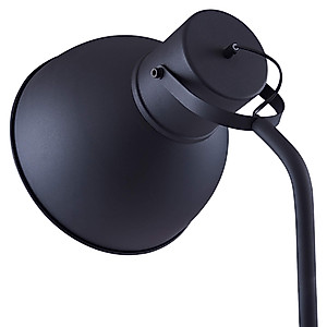 Versanora Aaron Modern Floor Lamp Tall Standing Light with Adjustable Shade for Living Room Reading Bedroom Office, 71 Inch Height, Black