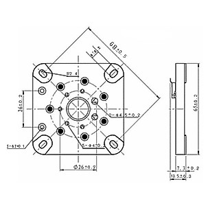 Cary 2pc 7pin Ceramic Vacuum Tube Socket Valve Base Fr 813 Fu-13 4b27 5-125b 8001 Amp