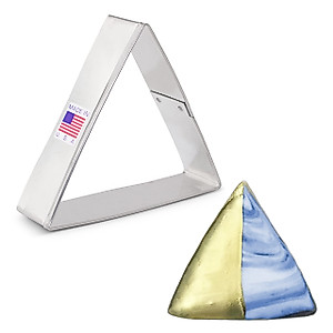 Triangle Cookie Cutter, 3.5" Made in USA by Ann Clark