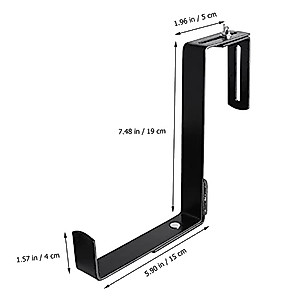 Happyyami 2Pcs Adjustable Railing Hook Balcony Window Planter Box Hanging Planters for Patio Rail Planters Bird Feeder Hangers for Outside Wrought Iron Fence