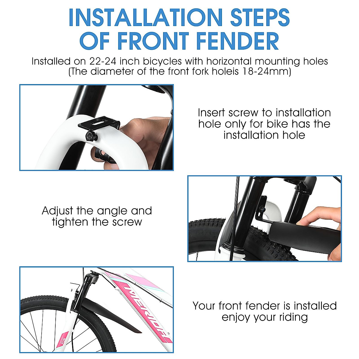 CYCLESPEED Bicycle Mudguards Bike Fender Ront/Rear Mud Guards Fit for MTB Mountain Road Bike