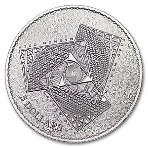 2022 1 oz Tokelauan Silver Magnum Opus Coin Brilliant (BU) Uncirculated with Certificate of Authenticity $5 Mint State