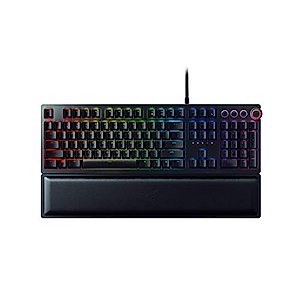 Razer Huntsman Elite Opto-Mechanical Switch Wired Mechanical Gaming Keyboard: Multi-Functional Digital Dial, Multi-Functional Digital Dials, RGB Lighting USB Computer Keyboards for PC Gaming (Renewed)
