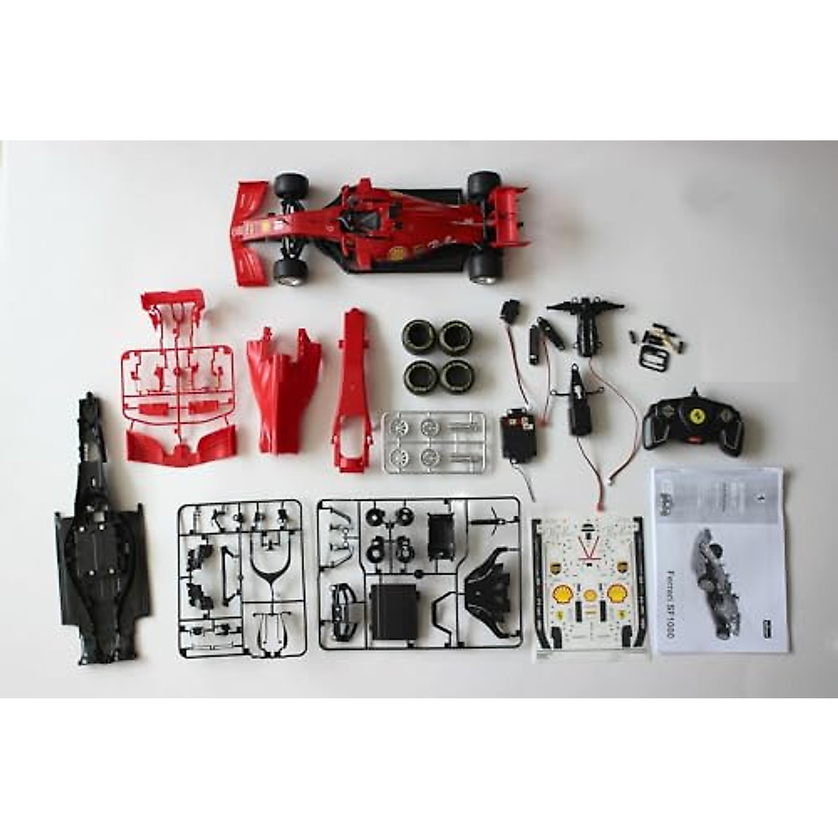 RASTAR RC Car Kits to Build 1/16 Scale Compatible with Ferrari SF 1000 RC Car Assembly Building Kit with Remote, 65pcs DIY, STEM Kits for Kids Ages 8+
